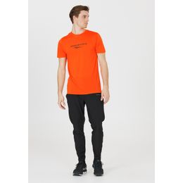 Funktionsshirt Endurance "PORTOFINO", Herren, Gr. L, orange, 100% Polyester, meliert, bedruckt, sportlich, normal, Rundhals, Kurzarm, Shirts, mit praktischer Quick Dry-Technologie