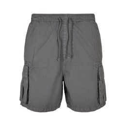 Stoffhose Urban Classics "Urban Classics Herren Short Cargo Shorts", Herren, Gr. L, US-Größen, schwarz (schwarzshadow), 100% Baumwolle, unifarben, normal, Hosen