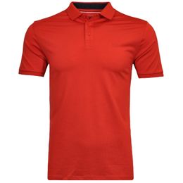 Poloshirt Ragman, Herren, Gr. L, rot (rot, 640), Baumwollmischung, casual, regular fit, ohne Ausschnitt, Kurzarm, Shirts