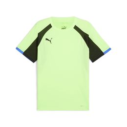 Trainingsshirt Puma "individualLIGA Trikot Herren", Herren, Gr. L, gelb (fizzy apple gelb), Obermaterial: 100% Polyester, clean, regular fit, Rundhals, Kurzarm, Shirts