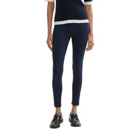 Treggings Tom Tailor, Damen, Gr. 38, Länge 28, blau (sky captain blau), Obermaterial: 68% Viskose, 28% Polyamid, 4% Elasthan, unifarben, casual, regular fit knöchelfrei, Hosen, mit Stretchanteil