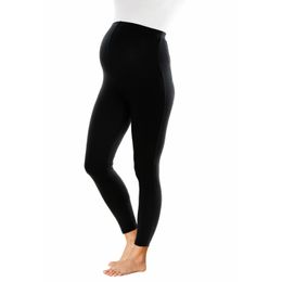 Umstandsleggings Neun Monate "Hose für Schwangerschaft und Stillzeit", Damen, Gr. 36, N-Gr, schwarz, Jersey, Obermaterial: 95% Baumwolle, 5% Elasthan, unifarben, Basic, eng, Hosen, bequem und gut kombinierbar