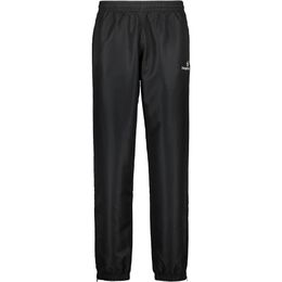 Jogginghose Sergio Tacchini "CARSON 024 PL PANTS Herren", Herren, Gr. L, EURO-Größen, schwarz-weiß (schwarz, weiß), 100% POLYESTER, normal, Hosen, Trainingshose Herren, Jogginghose, Retro, Sporthose, Streetwear, Sale