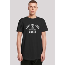 T-Shirt F4NT4STIC "Woodstock Lost My Soul", Herren, Gr. XL, schwarz, Obermaterial: 100% Baumwolle, casual, regular fit, Rundhals, Kurzarm ohne Bündchen, Shirts, Print