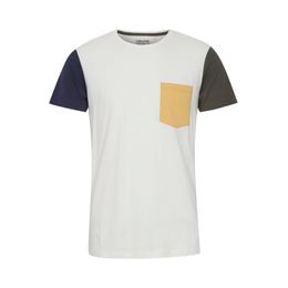 T-Shirt Blend "T-Shirt BHLamberto", Herren, Gr. XXL, beige (egret), Obermaterial: 100% Baumwolle CO., casual, regular fit normal, Rundhals, Kurzarm, Shirts