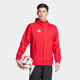 Trainingsjacke adidas Performance "ENT22 AW JKT", Herren, Gr. L, rot (team power rot 2), Obermaterial: 100% Polyester, sportlich, Jacken