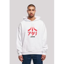 Kapuzenpullover F4NT4STIC "Atari Japan Retro Arcade Games", Herren, Gr. 4XL, weiß, Obermaterial: 100% Baumwolle, casual, oversize, Langarm, Pullover, Premium Qualität