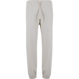 Stoffhose 2Y STUDIOS "2Y Studios Herren Basic Sweatpants", Herren, Gr. XL, US-Größen, weiß (sanftes weiß), 70% Baumwolle, 30% Polyester, unifarben, loose fit, Hosen