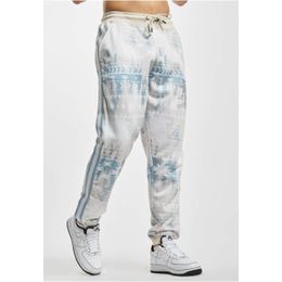 Stoffhose Just Rhyse "Just Rhyse Herren Just Rhyse Pocosol Sweatpants", Herren, Gr. 4XL, US-Größen, blau (bergy bits, salt grau), 100% Polyester, normal, Hosen