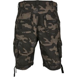 Stoffhose Brandit "Brandit Herren Urban Legend Cargo Shorts", Herren, Gr. 4XL, US-Größen, grün (schwarzcamo), 65% Polyester, 35% Baumwolle, normal, Hosen