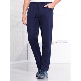 Schlupfhose CLASSIC, Herren, Gr. 46, Normalgrößen, blau (marine), 100% Baumwolle, unifarben, lang, Hosen