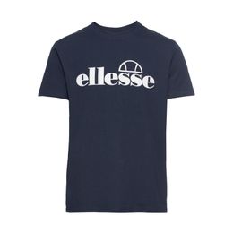 T-Shirt Ellesse "H T-SHIRT", Herren, Gr. S, blau (navy), Obermaterial: 100% Baumwolle, sportlich, Rundhals, Kurzarm, Shirts