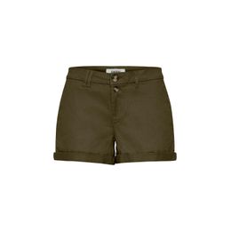 Cargoshorts oxmo "Chinoshorts OXPiera", Damen, Gr. 38, N-Gr, grün (grape leaf), Obermaterial: 98% Baumwolle CO. 2% Elasthan EL., casual, Basic kurz, Hosen