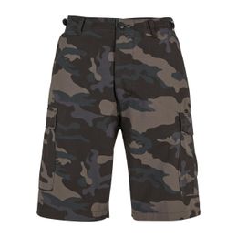 Stoffhose Brandit "Brandit Herren BDU Ripstop Shorts", Herren, Gr. L, US-Größen, grün (schwarzcamouflage), 100% Baumwolle, normal, Hosen