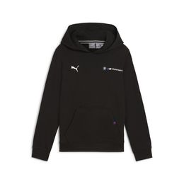 Kapuzenpullover Puma "BMW M Motorsport ESS+ Hoodie Jugendliche", Kinder, Gr. 116, schwarz, Obermaterial: 68% Baumwolle, 32% Polyester; Futter: 100% Baumwolle; Kapuzenfutter: 100% Baumwolle; Rippe: 4% Elasthan, 96% Baumwolle, regular fit, Rundhals, Pullover