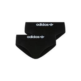 Hipster adidas originals "Modern Flex", Damen, Gr. XS (34), schwarz (908, schwarz), Single Jersey, Obermaterial: 87% Polyamid, 13% Elasthan, unifarben, mehrfarbig, körpernah, Unterhosen, mit klassischem Logoprint