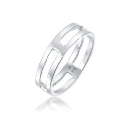 Silberring Kuzzoi "Herren Bandring Steg Massiv 925 Silber" Gr. 60, silber, Fingerringe, Herren, 60mm, ohne Stein, Silber 925 (Sterlingsilber), 6mm