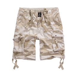 Stoffhose Brandit "Brandit Herren Urban Legend Cargo Shorts", Herren, Gr. 4XL, US-Größen, beige (sandcamo), 65% Polyester, 35% Baumwolle, normal, Hosen