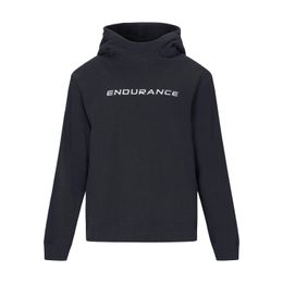 Sweatshirt Endurance "Glakrum", Herren, Gr. 116, schwarz, 100% Polyester, bedruckt, sportlich, normal, ohne Ausschnitt, Langarm, Sweatshirts, mit sportlichem Markenprint