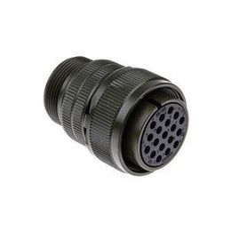 Amphenol Industrial Amphenol Industrial, MS3106A 19 Way Cable Mount MIL Spec Circular Connector, Socket Contacts,Shell Size 22, Screw Coupling, MIL-DTL-5015 - MS3106A-22-14S