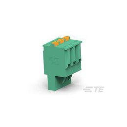 TE Connectivity TE Connectivity 5mm Pitch 3 Way Vertical Pluggable Terminal Block, Plug, Spring Termination - 2350397-3