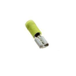 Molex Molex 19019 Yellow Insulated Female Spade Connector, Receptacle, 4.75 x 0.81mm Tab Size - 190190049
