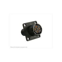 Souriau by Eaton Souriau Circular Connector, 4 Contacts, Flange Mount, Plug, Female, IP68, IP69K, UTS Series - UTS0104S