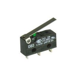 Cherry ZF Hinge Lever Micro Switch, Solder Terminal, 100 mA @ 30 V dc, SPDT - DB3C-A1LC