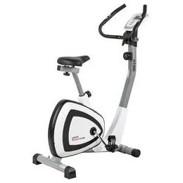 Heimtrainer "HT 400 (mit/ohne Unterlegmatte)" Gr. 1, grau (weiß, grau), Motive Fitness by U.N.O., Fahrradtrainer, ohne Unterlegmatte, Schwungmasse ca. 6 kg, 8 Widerstandsstufen, B:48cm H:126cm L:90cm