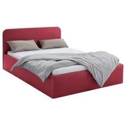 Polsterbett, rot, B:150cm L:210cm, Bezug Bett: wahlweise Microfaser (100% Polyester), Strukturstoff (77% Polyester, 23% Viskose) oder Kunstleder, Bonnell-Federkernmatratze: Mischgewebe (51% Polyprophlen, 39% Polyester, 10% Baumwolle), Kaltschaummatratze: Frottee (100% Polyester), Bezug abnehm- und waschbar bis 60u00b0C, Westfalia Schlafkomfort, Betten, inkl. Bettkasten bei Ausführung mit Matratze