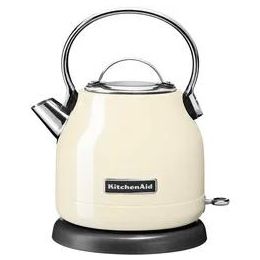 KitchenAid Wasserkocher "5KEK1222EAC ALMOND CREAM", braun (almond cream), B:17,8cm H:26,16cm T:22,6cm, Wasserkocher