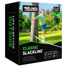 Slackline TRELINES "Klassische Slackline – 15 m", bunt, Trainingsbänder, Kinder, B/L: 5cm x 1500cm, B:5cm L:1500cm