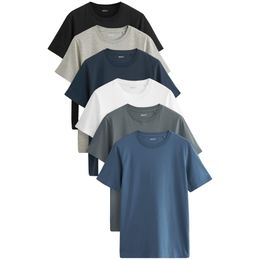 next T-Shirt 'Essential' Herren Gr&ouml;&szlig;e 4XL navy / rauchblau / enzian / graumeliert / schwarz / wei&szlig;
