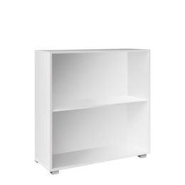 Casaria Bücherregal Vela Weiß 2 Fächer