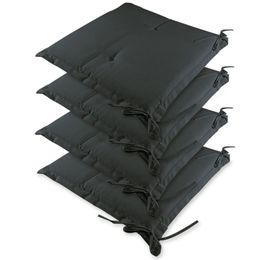 Detex Sitzkissen 4er-Set Sydney Anthrazit 45x40x6cm
