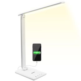 Monzana LED Tischlampe Cataleya weiß