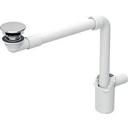 Geberit Waschbeckenablauf 152093211 Ø 40 mm, freier Auslauf und Ventilabdeckung, hochglanz-verchromt