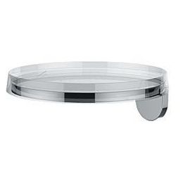 Laufen Kartell Wandablage H3853330040001 185 x 185 mm, mit Deko Disc in kristallklar