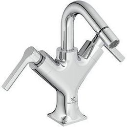 Ideal Standard Joy Neo Bidetarmatur BD441AA mit Ablgarnitur, Ausldung 115 mm, Hebelgriffe, Chrom