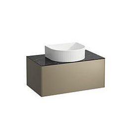 Laufen Sonar Schubladenelement/Sideboard H4054110341421 77,5x34x45,5cm, Ausschnitt Mitte, Titan/Nero Marquina