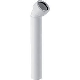Geberit Ablaufanschlussbogen 152222111 45Grad, mit Quetschverschraubung, Kunststoff, weiß, Ø 40 mm