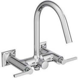 Ideal Standard Joy Neo Zweigriff-Wannenarmatur BD161AA Aufputz, Ausladung 190mm, Hebelgriffe, chrom