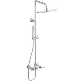 Ideal Standard Joy Neo Zweigriff-Duschsystem BD159AA mit Einhebel-Brausearmatur, Hebelgriffe, chrom