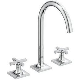 Ideal Standard Joy Neo 3-Loch-Waschtisch-Armatur BD145AA Kreuzgriffe, Ausladung 168mm, ohne Ablaufgarnitur, chrom