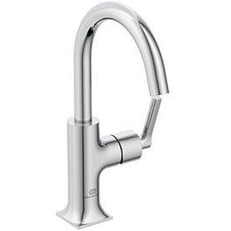 Ideal Standard Joy Neo Piccolo Waschtisch-Einhebelmischer BD148AA mit Ablaufgarnitur, Ausladung 140mm, ohne Ablaufgarnitur, chrom