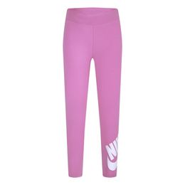 Nike Sportswear Leggings 'CLUB' M&auml;dchen Gr&ouml;&szlig;e 116 fuchsia / wei&szlig;