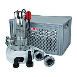 T.I.P. Anti-Flut Kit - 20.000 l/h, Flachabsaugend, Schutz vor Überschwemmung, inkl. Gewebeschlauch, Maxima 350 IPX DUO S 30711
