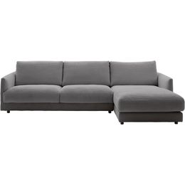 Sch&ouml;ner Wohnen Kollektion Ecksofa "Garbo, L-Form, Breite 292 cm", grau (schwarz, grau), B:292cm H:85cm T:170cm, 88% Polyester, 12% Polyacryl, SCH&Ouml;NER WOHNEN-KOLLEKTION, Sofas, Ecksofa, 5 Jahre Hersteller-Garantie