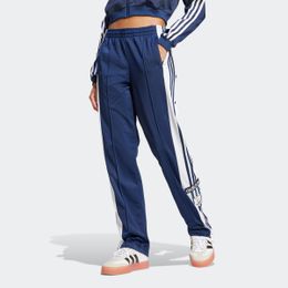 Sporthose adidas originals "ADIBREAK PT", Damen, Gr. XXL, N-Gr, blau (night indigo), Obermaterial: 100% Polyester, sportlich, Hosen, Knopfhose, Knopfleiste am Bein