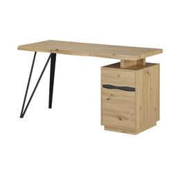 B&uuml;roschreibtisch &brvbar; holzfarben &brvbar; Ma&szlig;e (cm): B: 140 H: 76 T: 60 &raquo; Sconto